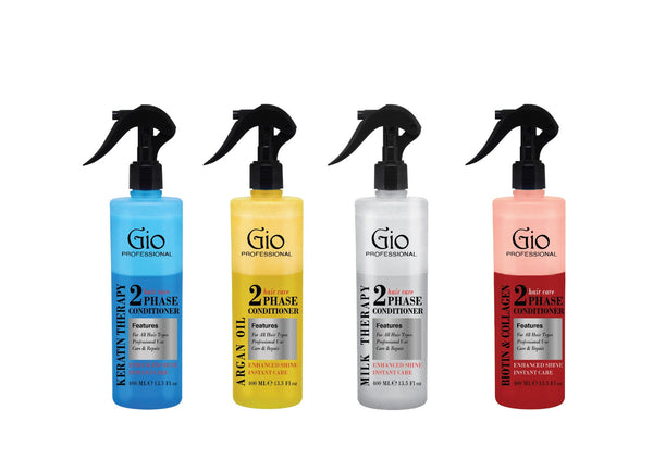 Gio Two Phase Hair Conditioner Biotin & Collagen 400ml – WA Hair Suppliers